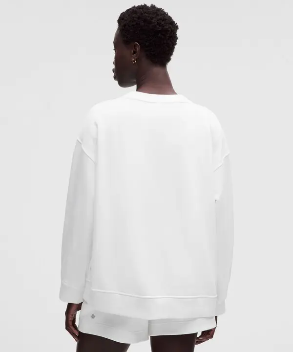 Lululemon French Terry Oversized Crewneck Sweatshirt - White