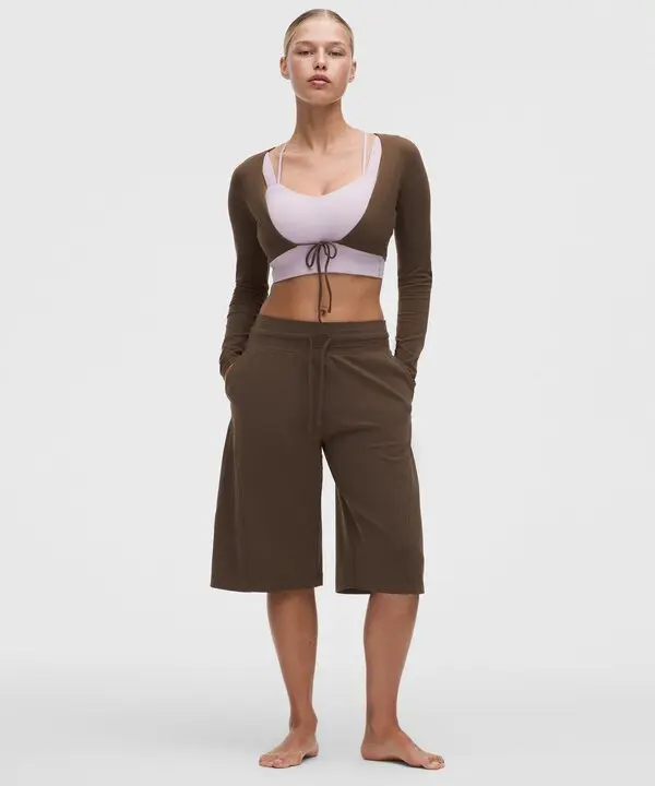Lululemon Groove Mid-rise Relaxed Bermuda Short - Walnut Crunch