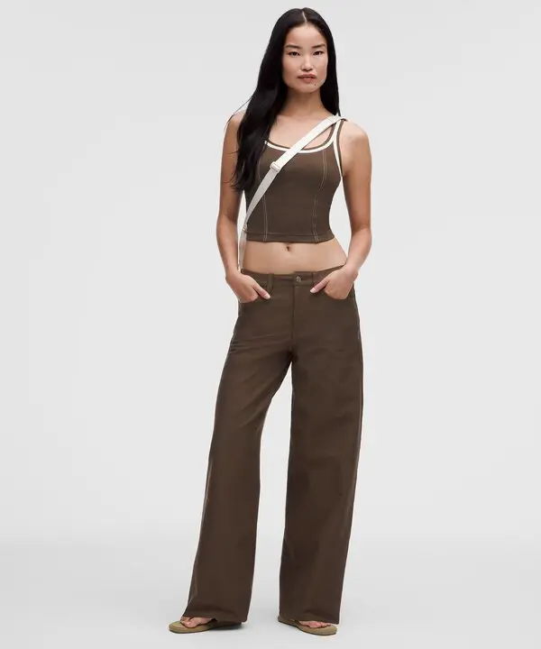 Lululemon Easyfive Low-rise Classic Wide-leg Pant