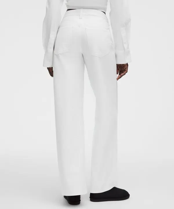 Lululemon Easy Five Low-rise Classic Wide-leg Pant - White