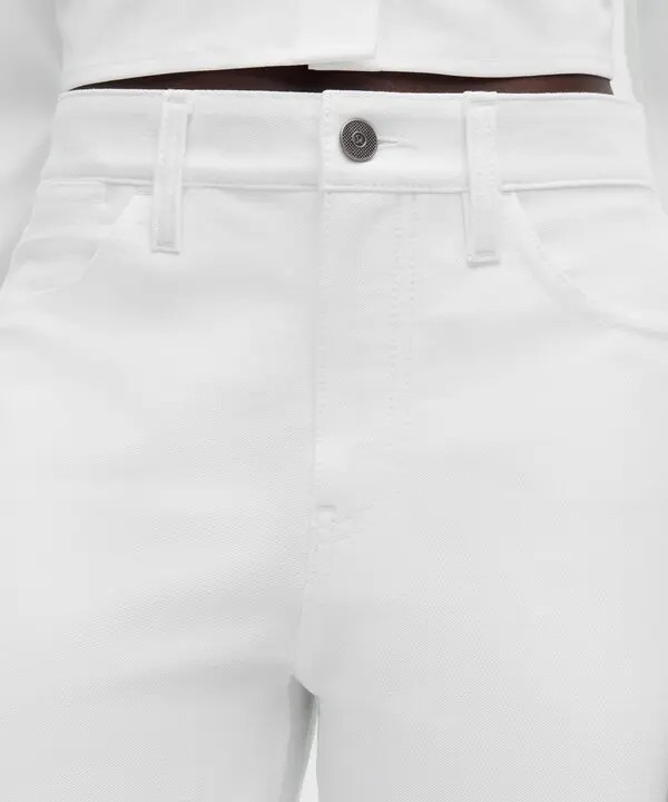 Lululemon Easy Five Low-rise Classic Wide-leg Pant - White