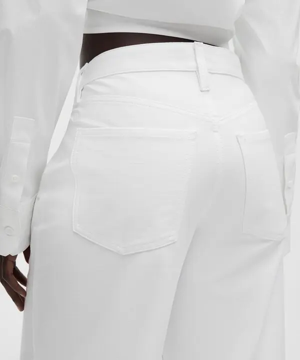Lululemon Easy Five Low-rise Classic Wide-leg Pant - White