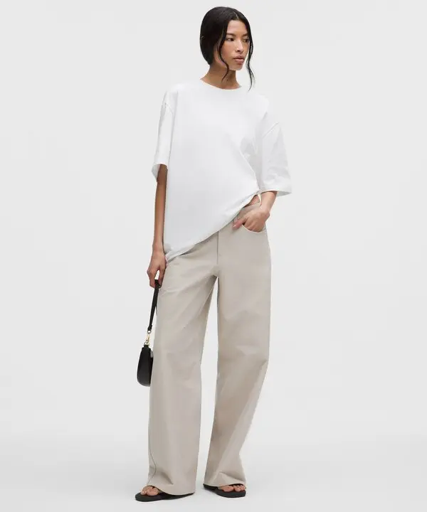 Lululemon Easyfive Low-rise Classic Wide-leg Pant - Downtown Tan
