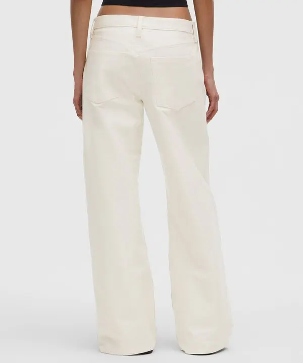 Lululemon Easyfive Low-rise Classic Wide-leg Pant - Light Ivory
