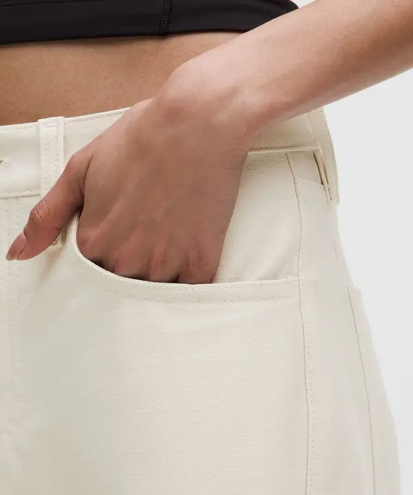 Lululemon Easyfive Low-rise Classic Wide-leg Pant - Light Ivory