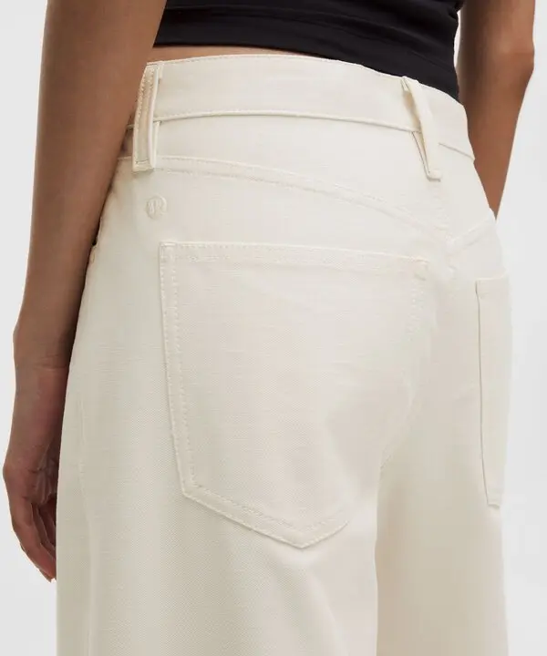Lululemon Easyfive Low-rise Classic Wide-leg Pant - Light Ivory
