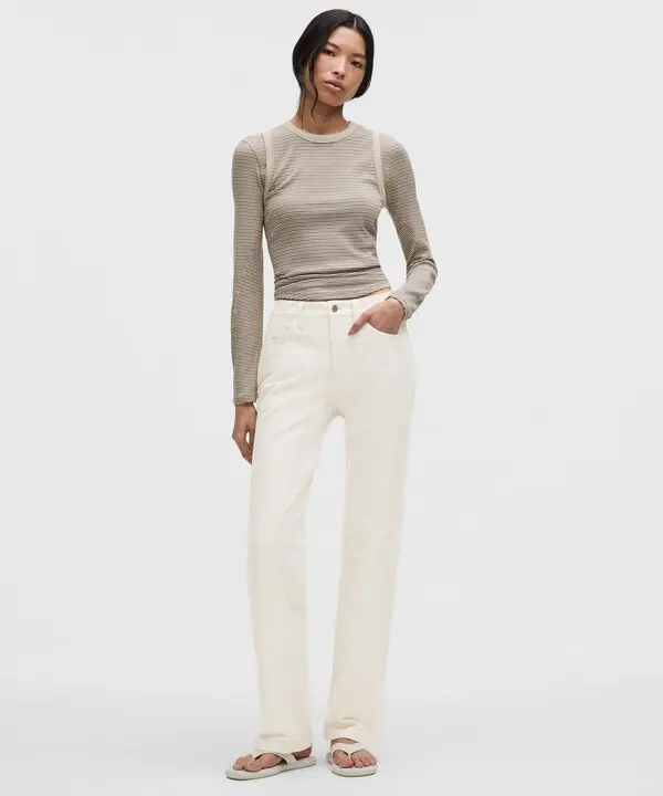 Lululemon Easyfive Mid-rise Relaxed-straight Pant