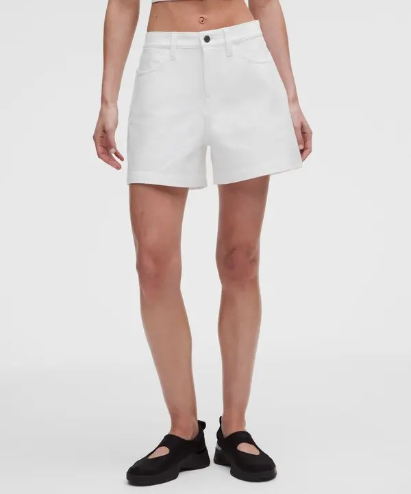 Lululemon Easyfive Mid-rise Short 4.5 - White
