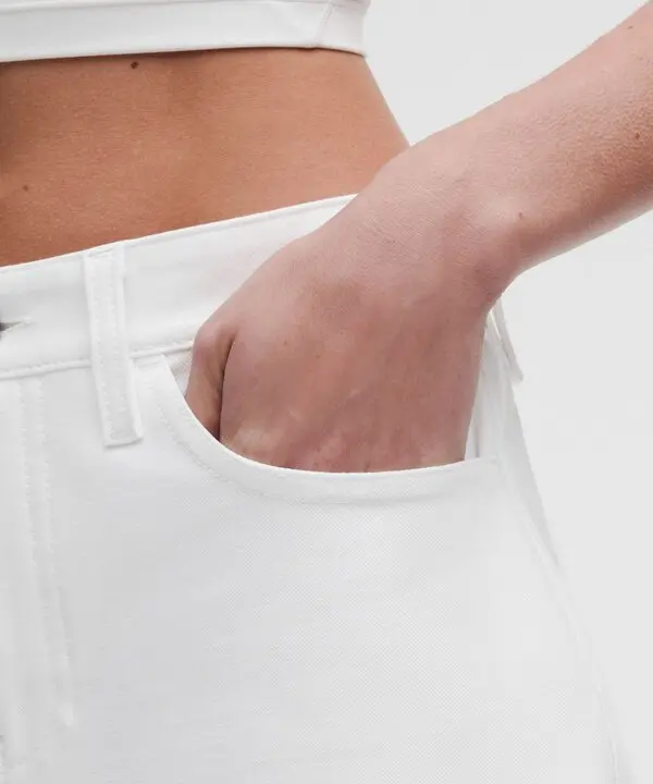Lululemon Easyfive Mid-rise Short 4.5 - White