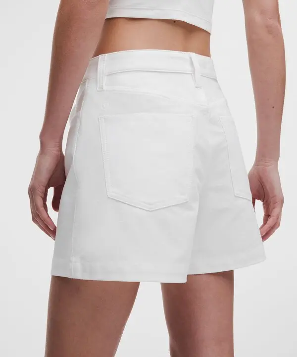 Lululemon Easyfive Mid-rise Short 4.5 - White