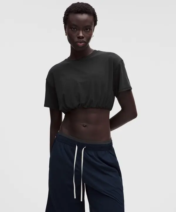 Lululemon Jersey Training Super-cropped T-shirt - Black