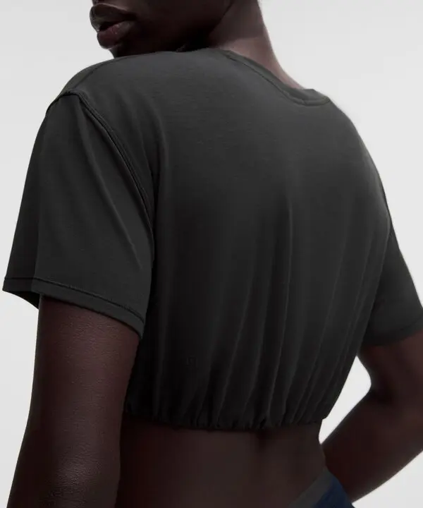Lululemon Jersey Training Super-cropped T-shirt - Black