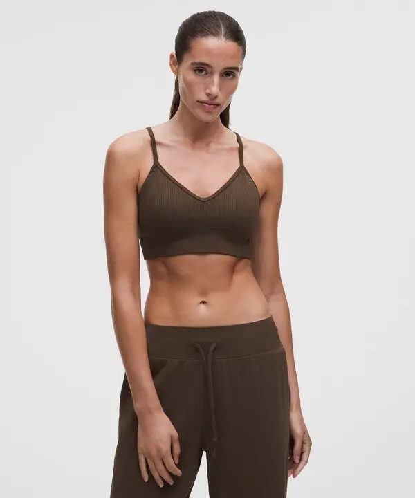 Lululemon Ebb To Street Bra - Walnut Crunch