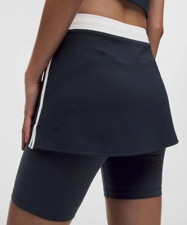 Lululemon Everlux™ Colourblock Layered Skirt - True Navy/white