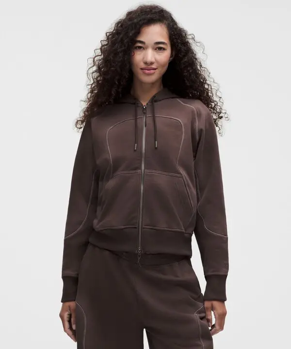 Lululemon Faded French Terry Full-zip Hoodie - Sun Fade Espresso
