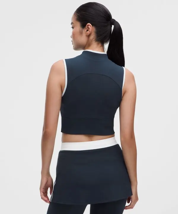Lululemon Everlux™ Colourblock Zip-front Tank Top - True Navy/starch Blue