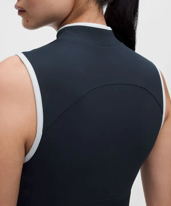 Lululemon Everlux™ Colourblock Zip-front Tank Top - True Navy/starch Blue