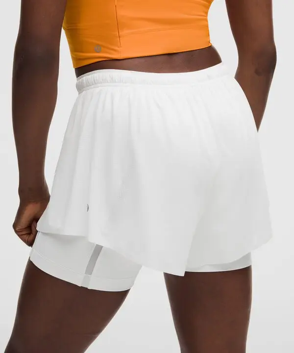 Lululemon Lightweight 2-in-1 Running High-rise Short - White
