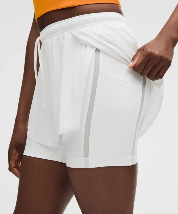 Lululemon Lightweight 2-in-1 Running High-rise Short - White