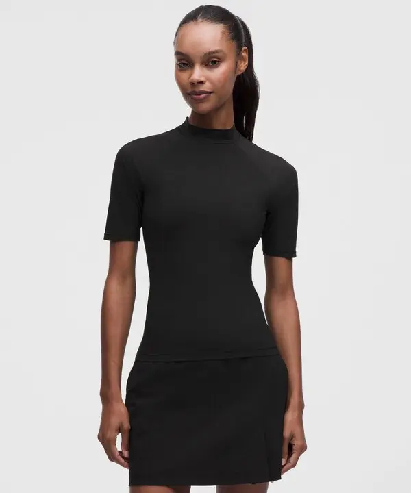 Lululemon Lightweight Mockneck Short-sleeve Shirt - Black