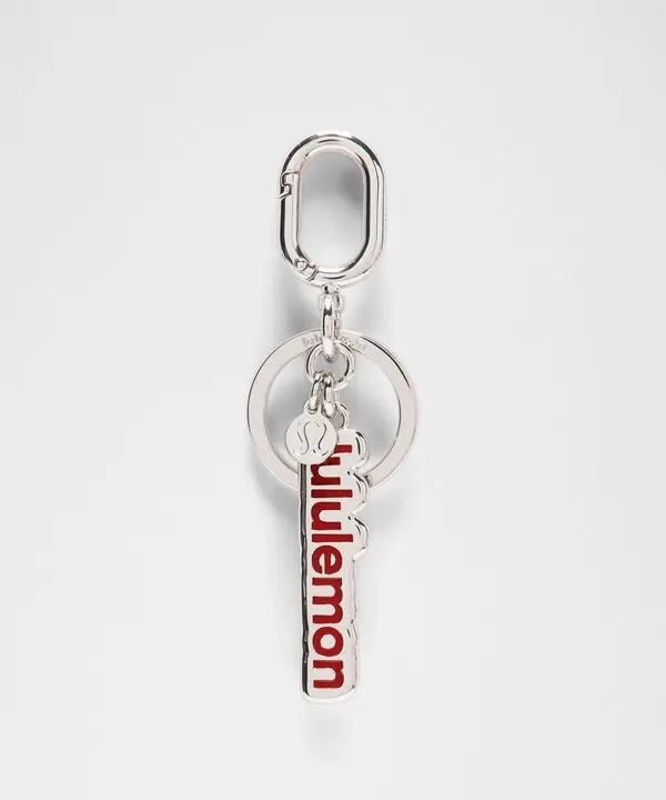 Lululemon Metal Keychain - Lululemon Red/silver