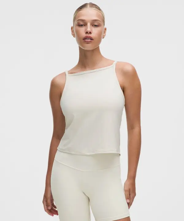 Lululemon Focuser 2-in-1 Tank Top - Light Ivory