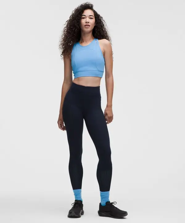 Lululemon Mesh Cut-out Cropped Tank Top - Aero Blue
