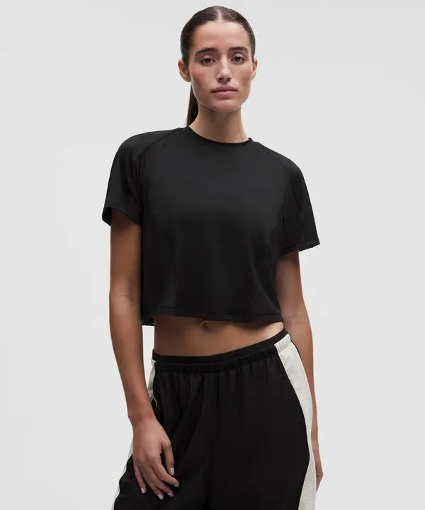 Lululemon Mesh Panel Training Short-sleeve Shirt - Black