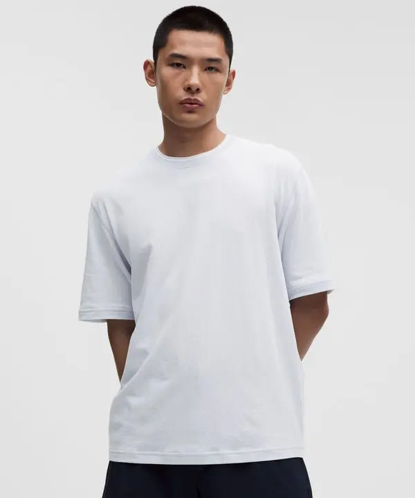 Lululemon Mesh-knit Jersey Short-sleeve Shirt - Starch Blue