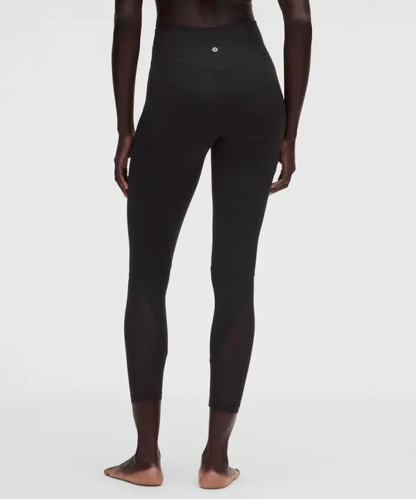 Lululemon Nulu And Mesh No-line High-rise Studio Tight 25 - Black