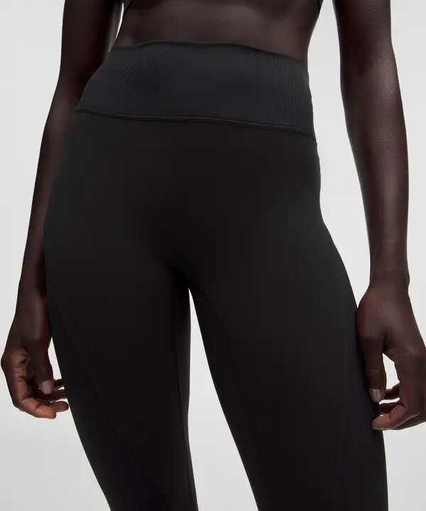 Lululemon Nulu And Mesh No-line High-rise Studio Tight 25 - Black