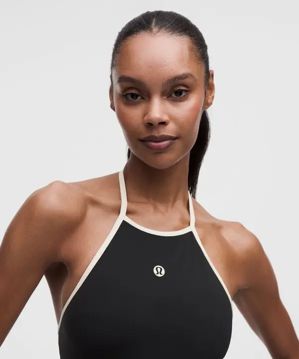 Lululemon Nulu™ Strappy Halterneck Bodysuit - Black/light Ivory