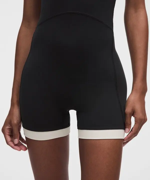 Lululemon Nulu™ Strappy Halterneck Bodysuit - Black/light Ivory