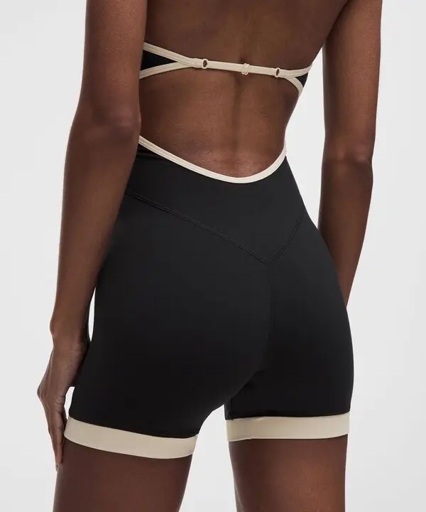 Lululemon Nulu™ Strappy Halterneck Bodysuit - Black/light Ivory