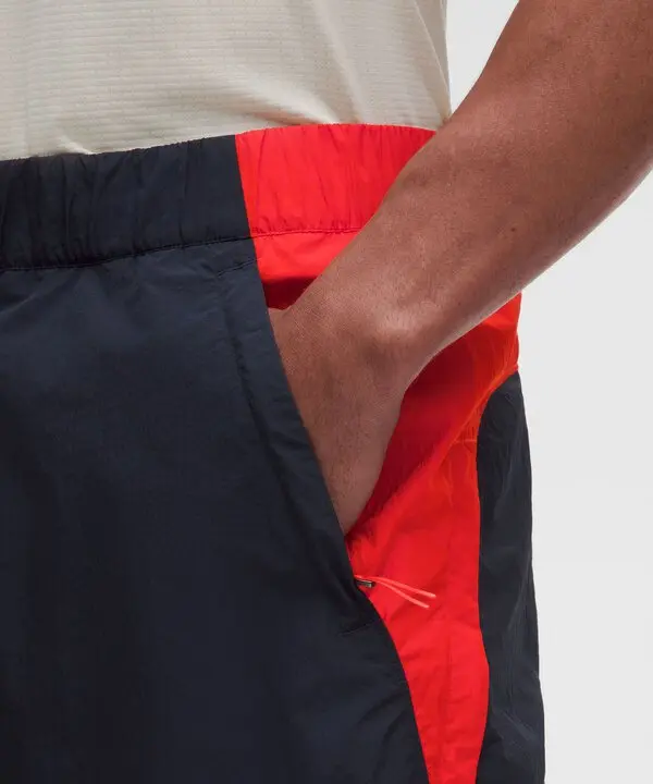 Lululemon Nylon Relaxed Track Pant - True Navy/cherry Ember
