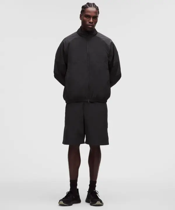 Lululemon Nylon Relaxed Track Short 9 - Black/graphite Grey