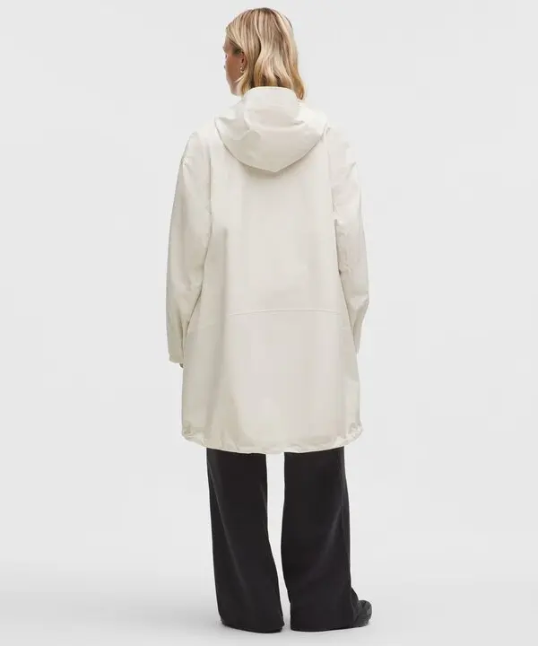 Lululemon Oversized Cocoon Rain Coat - Light Ivory