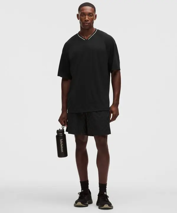 Lululemon Relaxed Fit Collared Mesh Training Shirt - Black