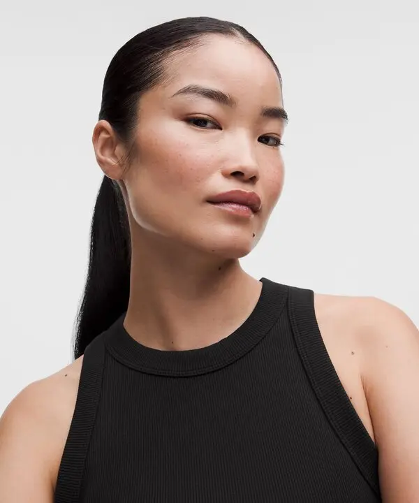 Lululemon Ribbed Heavyweight Cotton Mini Dress - Black