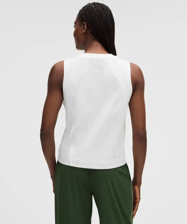 Lululemon Scuba Cotton Jersey Tank Top - White