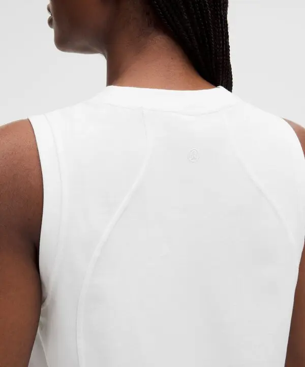 Lululemon Scuba Cotton Jersey Tank Top - White