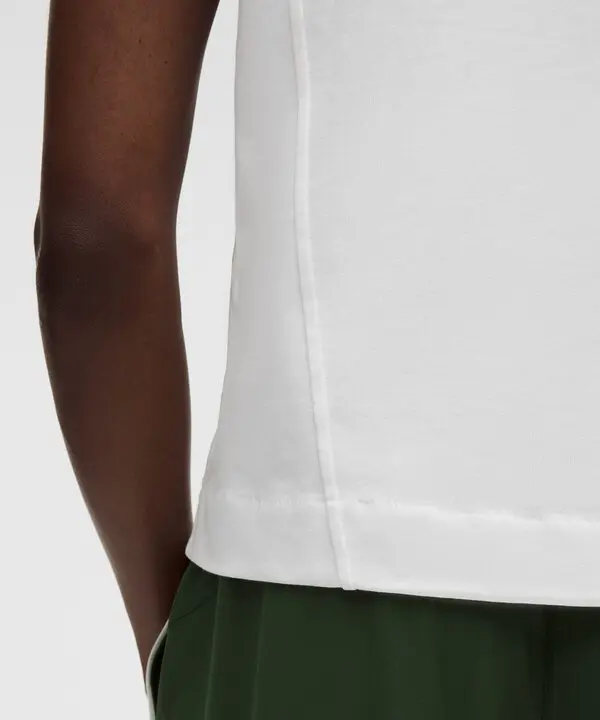 Lululemon Scuba Cotton Jersey Tank Top - White