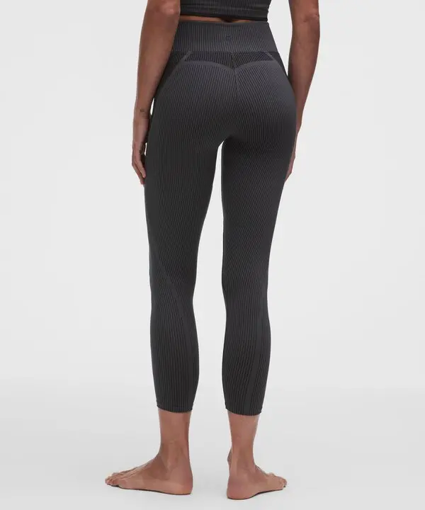 Lululemon Salutations High-rise Yoga Tight 25 - Black/onyx Grey