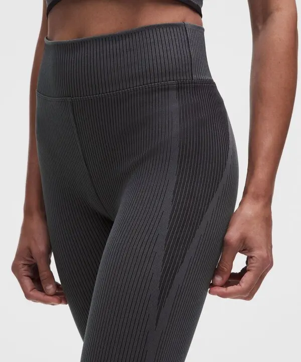 Lululemon Salutations High-rise Yoga Tight 25 - Black/onyx Grey