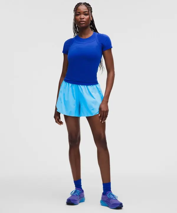 Lululemon Shake It Out High-rise Running Short 4 - Ocean Wave