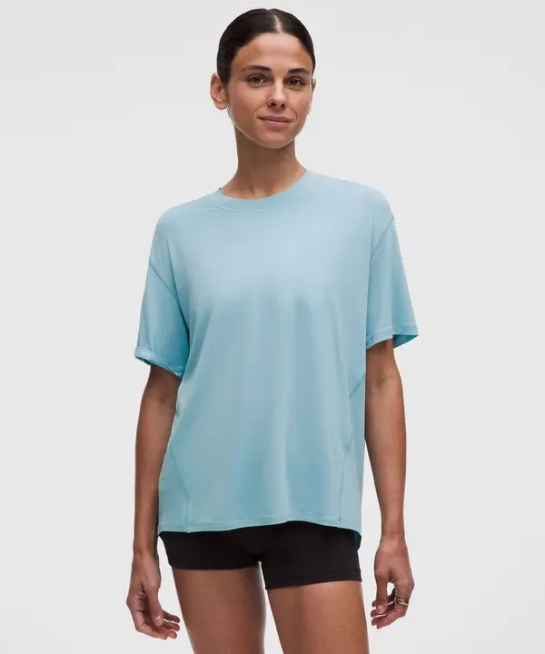 Lululemon Silkyappeal Tie-back Short-sleeve Shirt - Seafoam