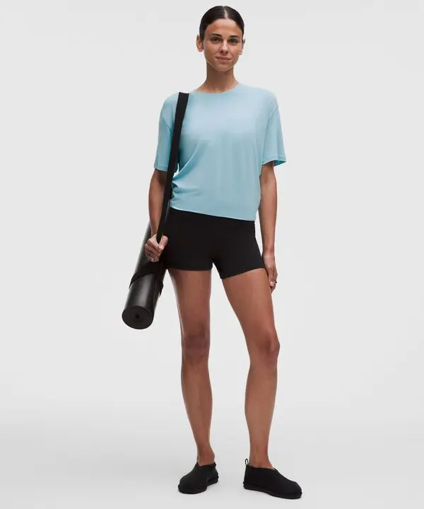 Lululemon Silkyappeal Tie-back Short-sleeve Shirt - Seafoam