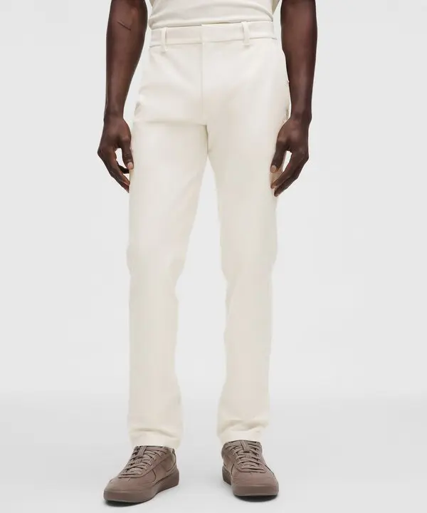 Lululemon Slacker Slim-straight Trouser 34l - Light Ivory