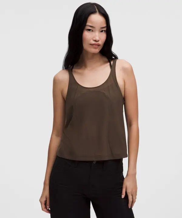 Lululemon Stretch Mesh Relaxed-fit Tank Top - Walnut Crunch
