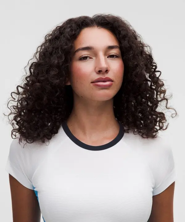 Lululemon Swiftly Tech Short-sleeve Shirt 2.0 - White/ocean Wave/true Navy